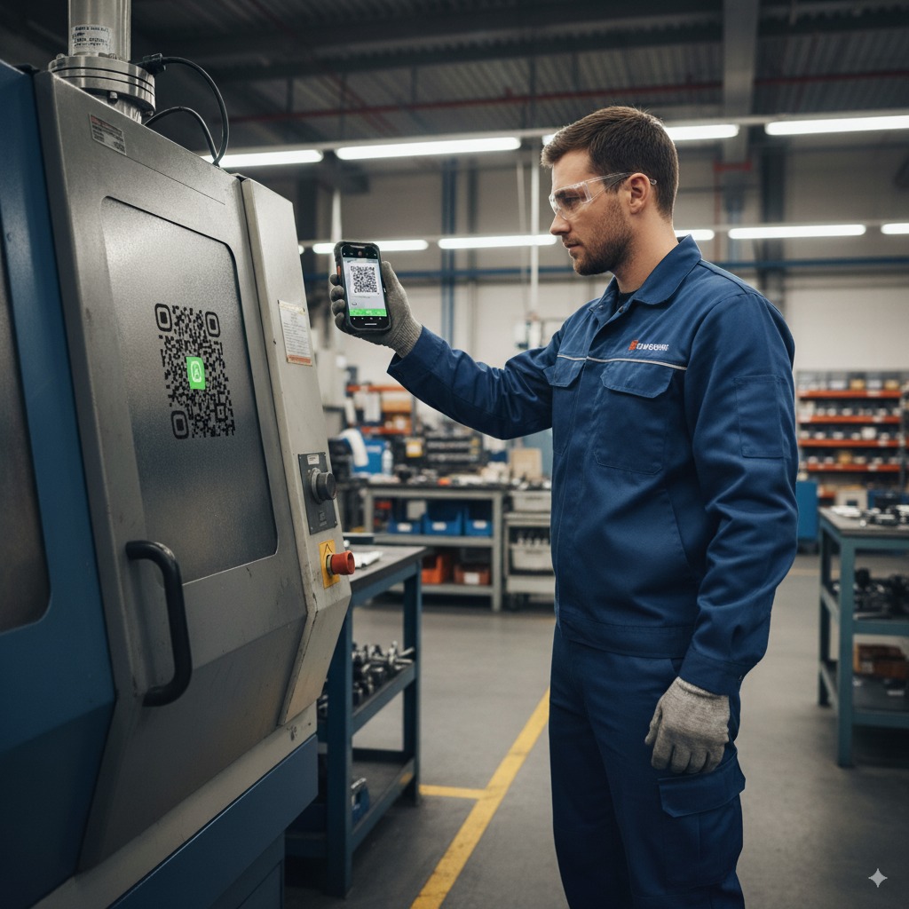 Using QR codes for installations inspection tracking